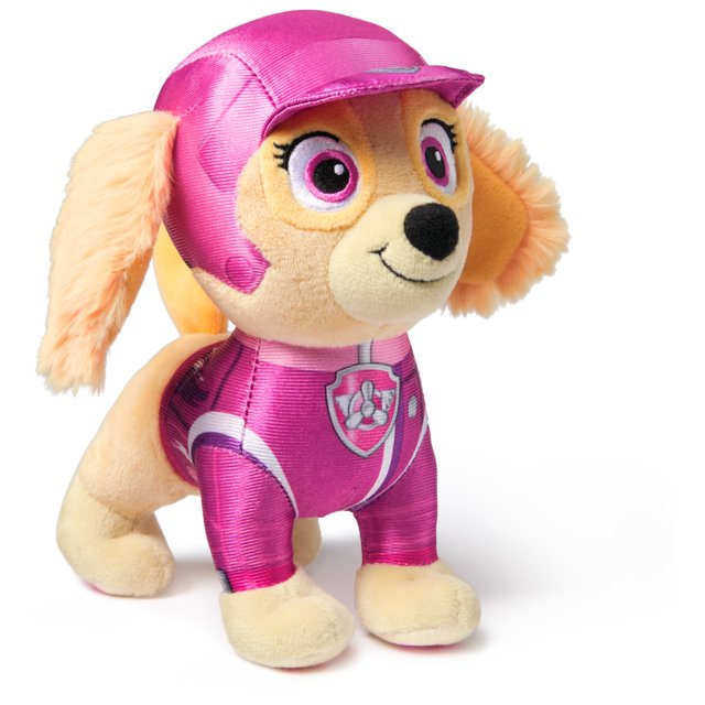 PAW Patrol Rescue Wheels, Skye 7-Inch Plush Toy for Kids Ages 3 ...