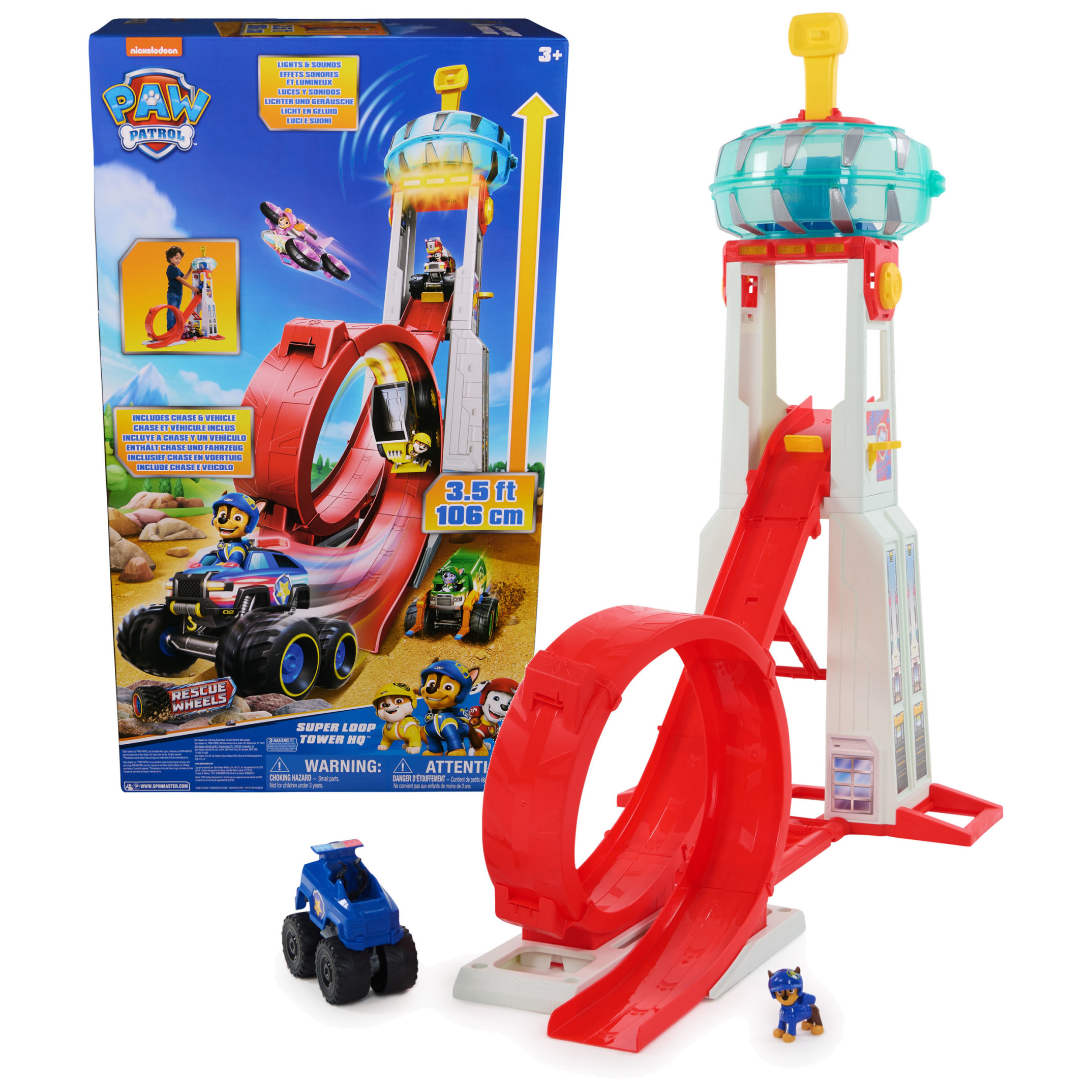PAW Patrol, Chase Remote Control Police Cruiser with 2-Way Steering ...