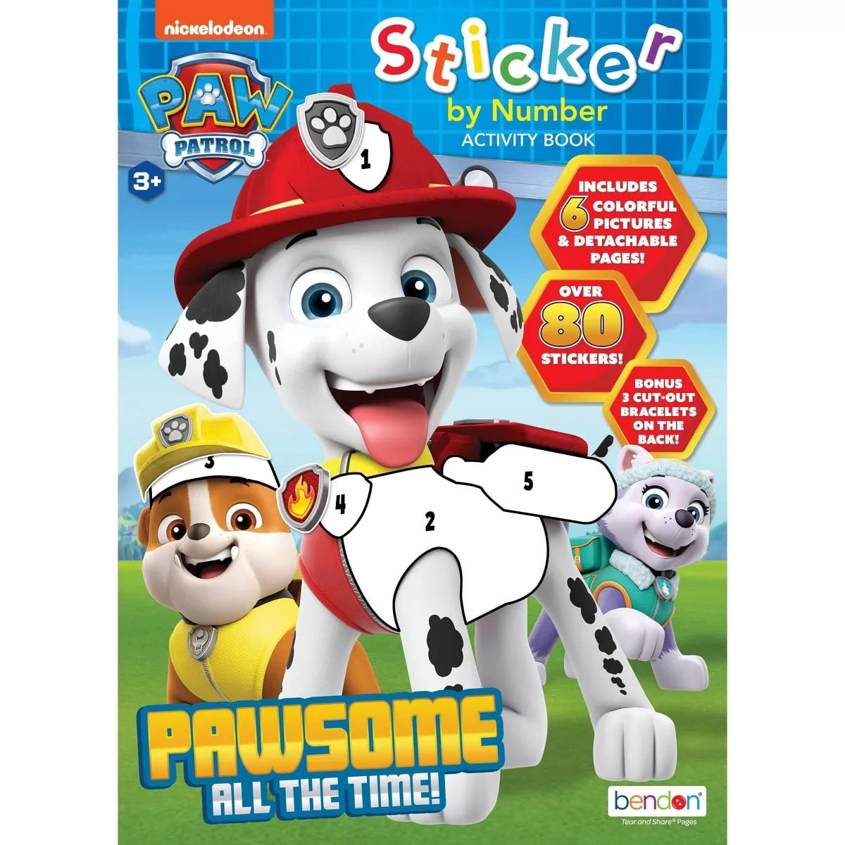 PAW Patrol Sticker - by Number Activity Book - Walmart Business Supplies