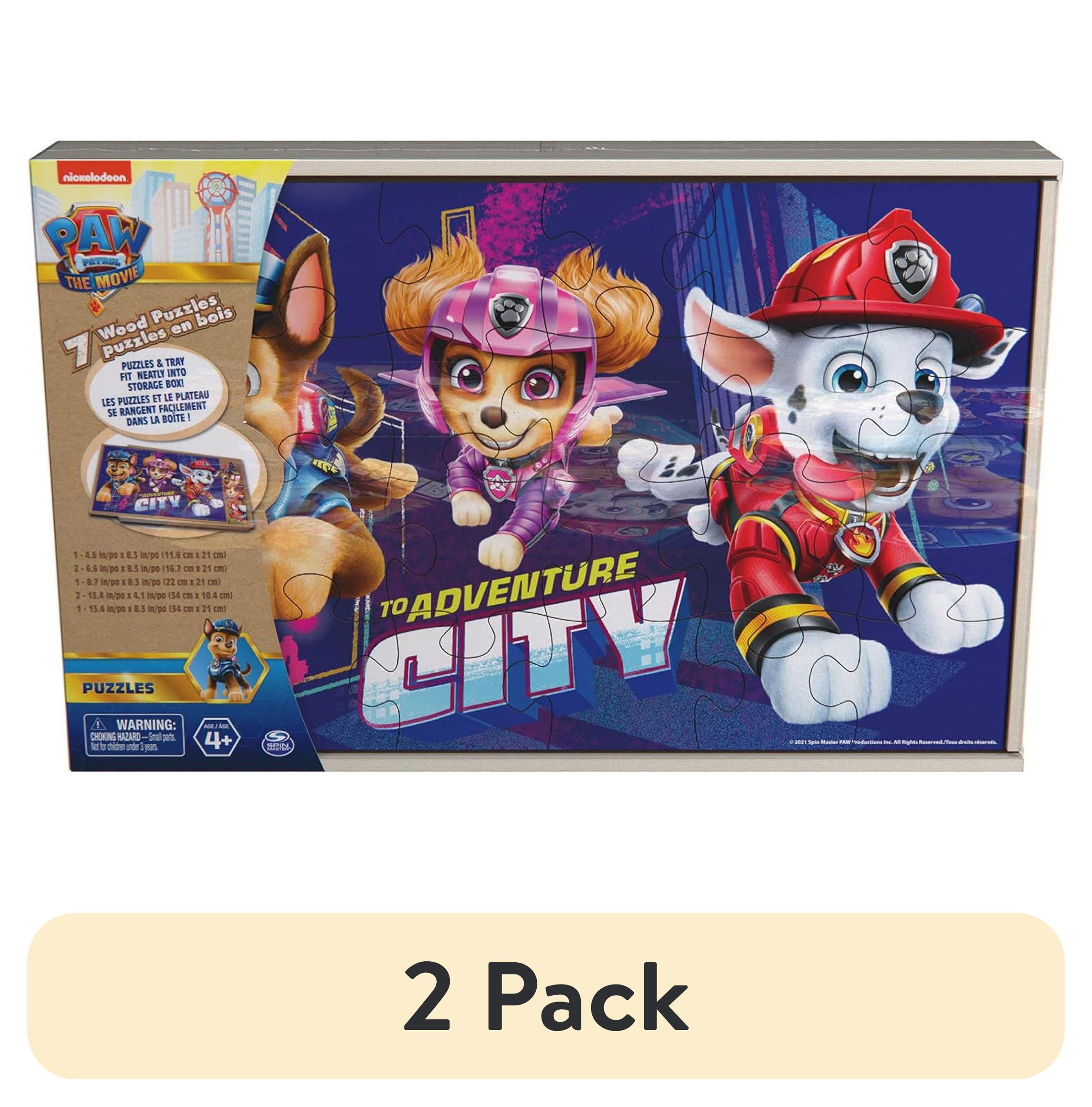 (2 pack) PAW Patrol: The Movie, 7 Wood Puzzles Jigsaw Bundle Chase Skye ...