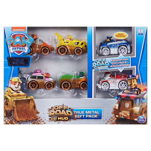 PAW Patrol, True Metal Off-Road Gift Pack of 6 Collectible Die-Cast ...