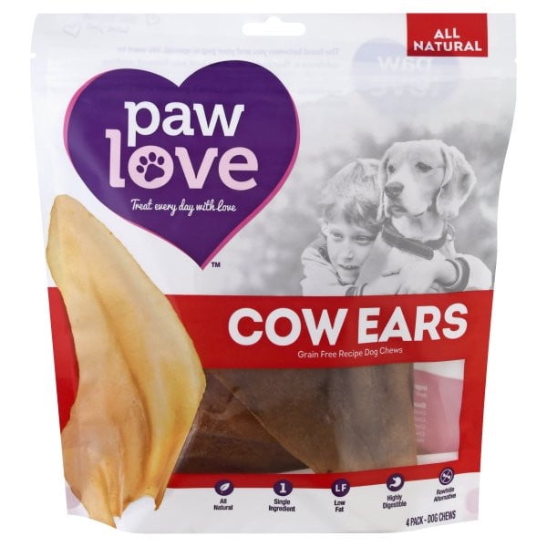 PAWLVE COW EARS DOG TRT ( 6 X 4 CT ) - Walmart.com