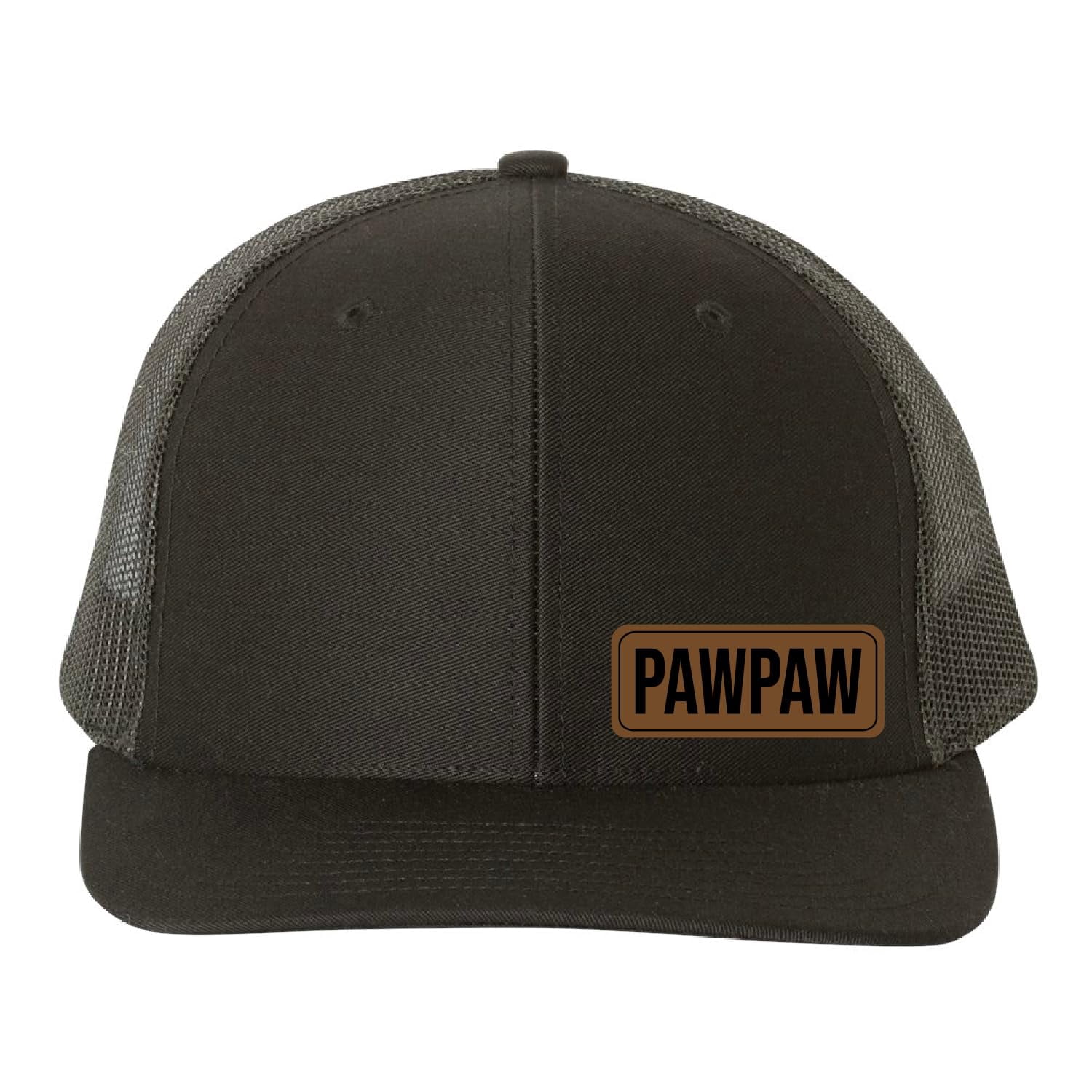 PAWPAW Vegan Leather Patch Cap, Richardson 112, Richardson Hat, Dad Hat ...