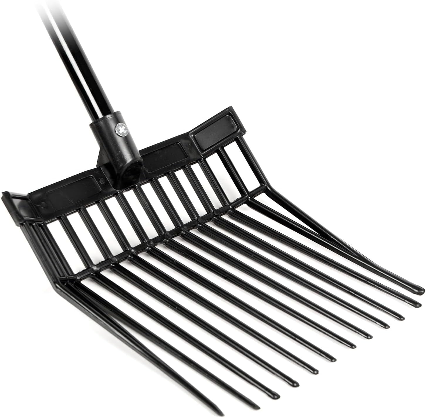 PAWTY 12 Tine Mini Fork with 48" Handle – Compact Stable Rake for Light ...