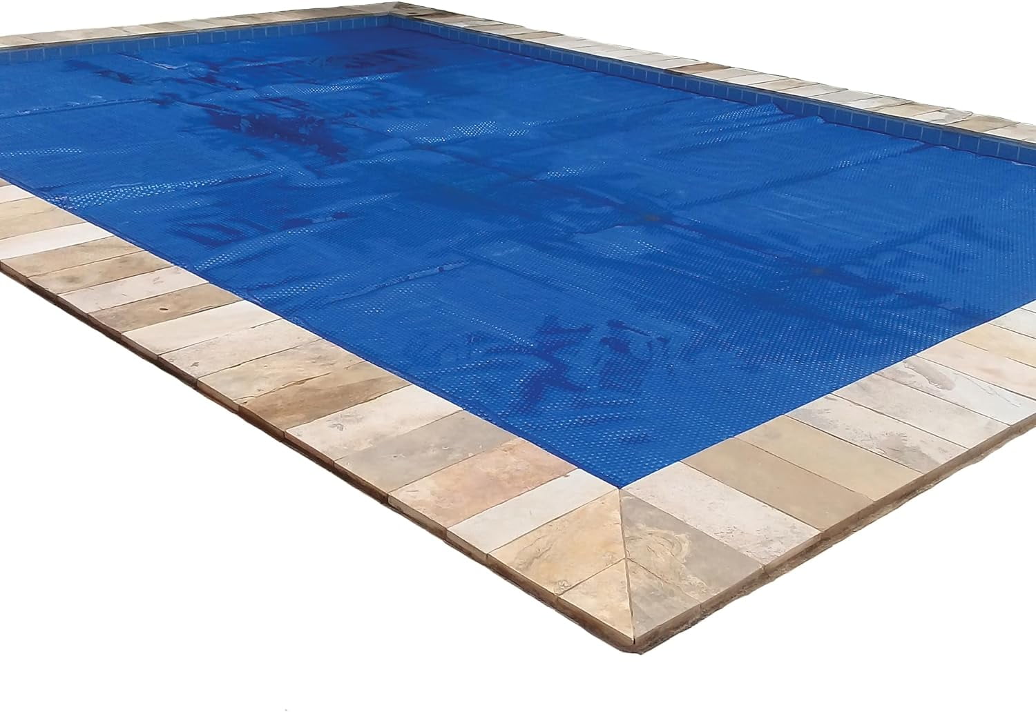 pawty 12' x 20' Standard Blue Rectangle Solar Pool Cover 8 Mil for ...