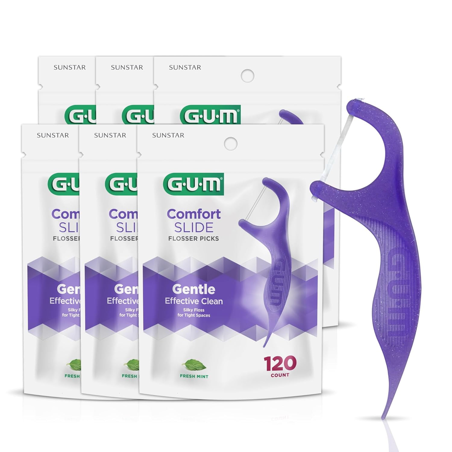 PAWTY Comfort Slide Floss Picks - Perfect for Tight Teeth - Extra ...