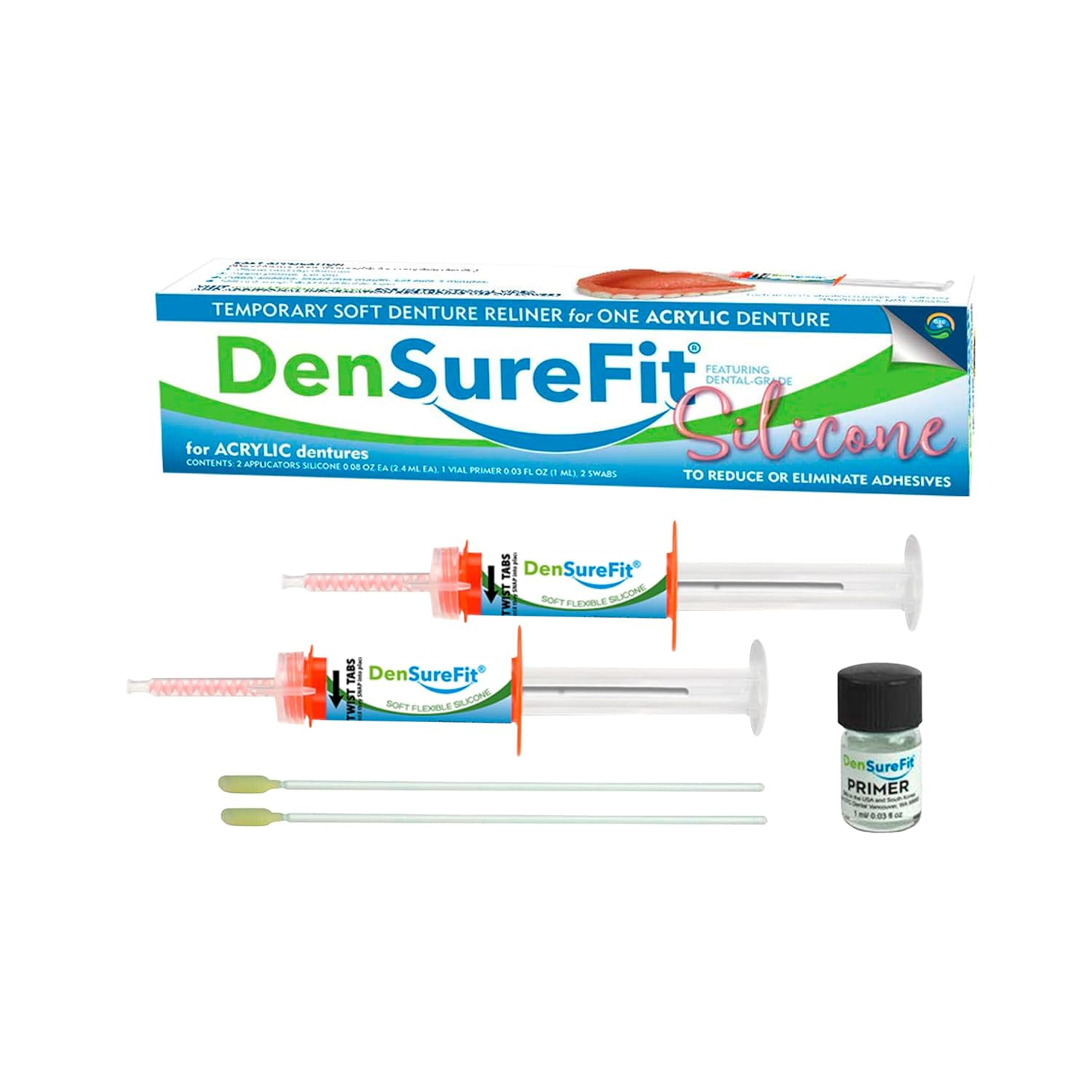 PAWTY Lower Denture Reline Kit, Soft Silicone Denture Reliner Repair ...