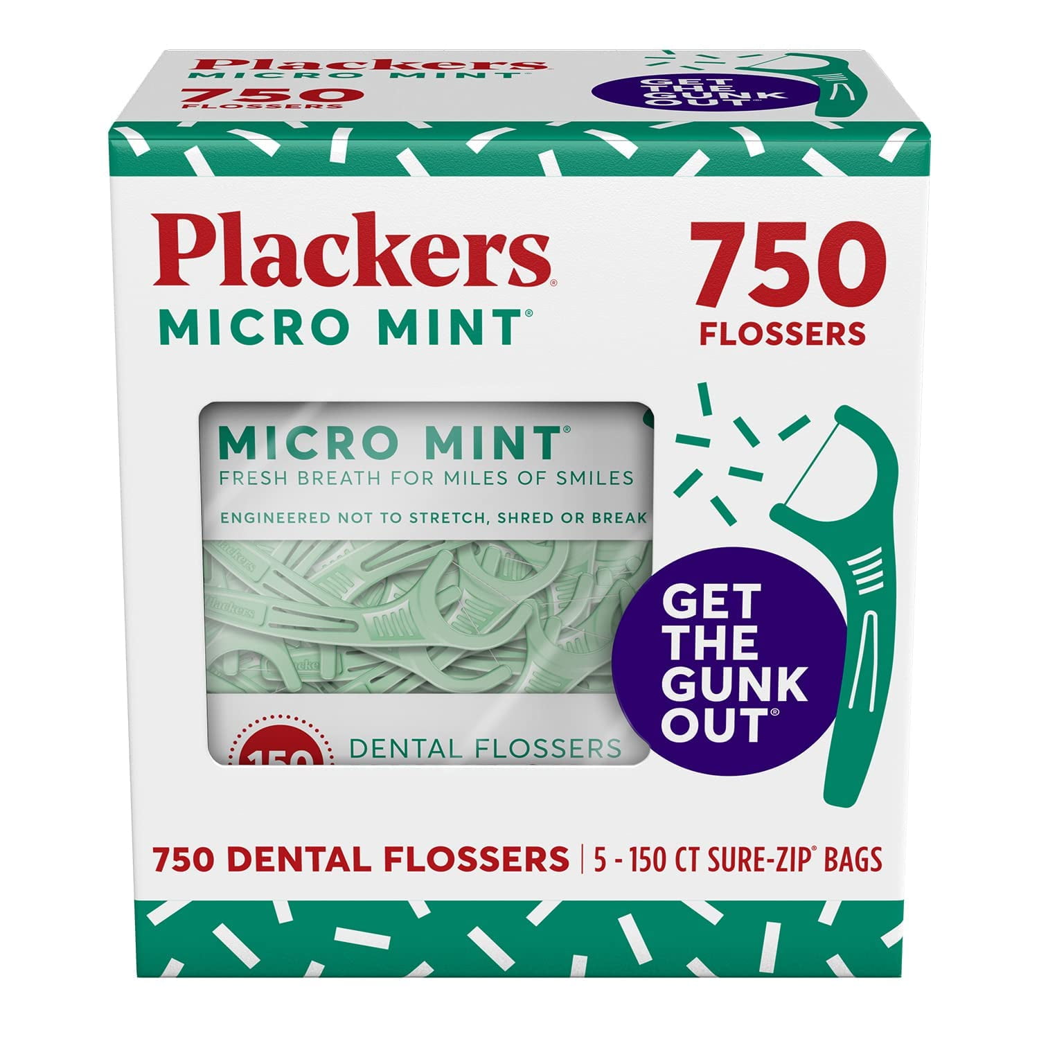 PAWTY Micro Mint Dental Flossers, Fold-Out Toothpick, Super Tuffloss ...