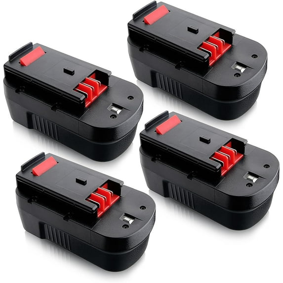PAWTY【Upgraded to 4800mAh 4Pack HPB18 Battery Replacement for Black and Decker 18v Battery Ni-Mh ...