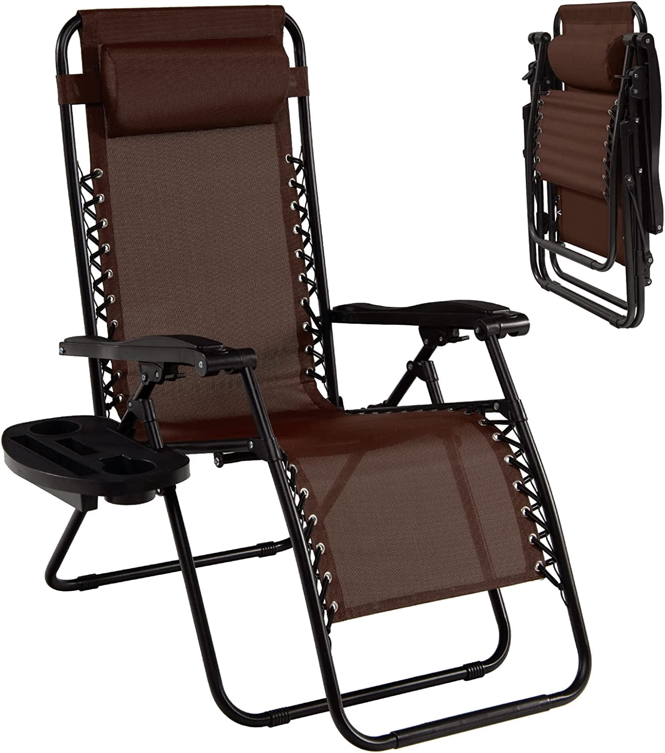 PAWTY Zero Gravity Lounge Chairs, 160°Adjustable Folding Recliner w ...