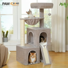 PAWZ Road Cat Tree 56" Sisal Scratching Posts Tower with Large Perch ...