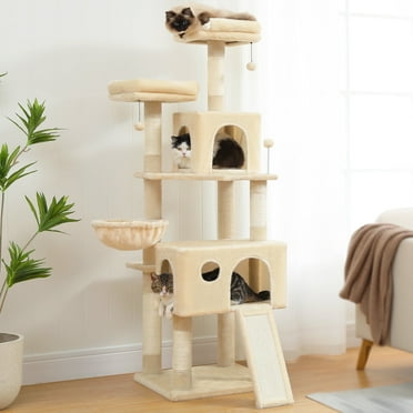 PAWZ Road 73 inches Large Cat Tree Tower Multi-Level Cat Condo with ...