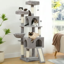 PAWZ Road Cat Tree Condo 46”with Sisal Covered Scratching Posts Tower ...