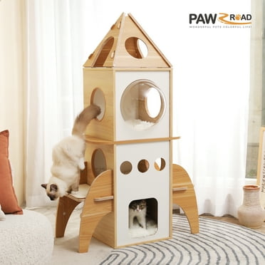PAWZ Road 73 Inches Large Cat Tree Tower, Multi-Level Cat Condo with ...
