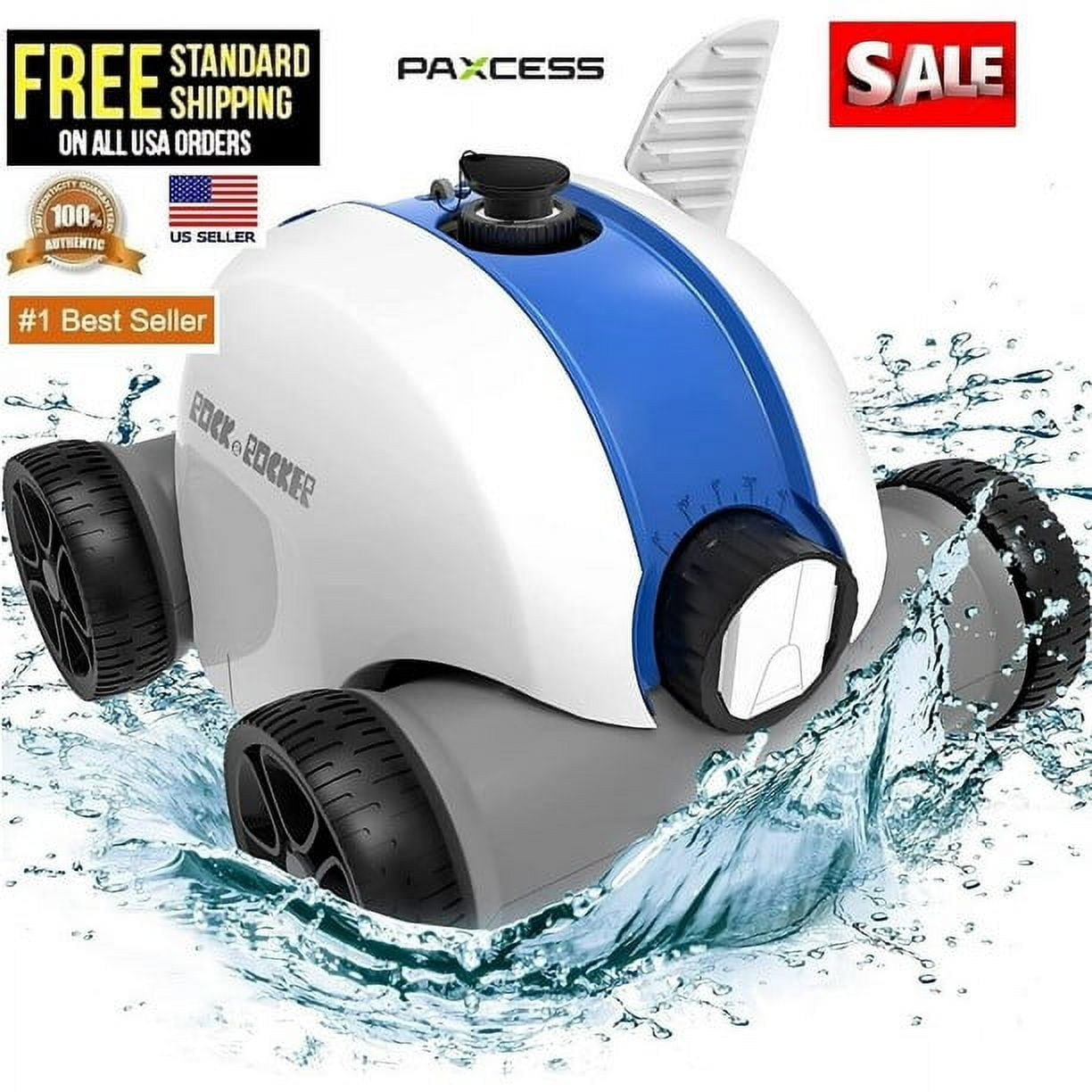 Restored PAXCESS Cordless 5000 mAh Automatic robotic Pool Cleaner ...