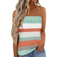Paxlyh Summer Tube Tops For Women Sexy Off Shoulder Holiday Tops Strapless Bandeau Tank Top