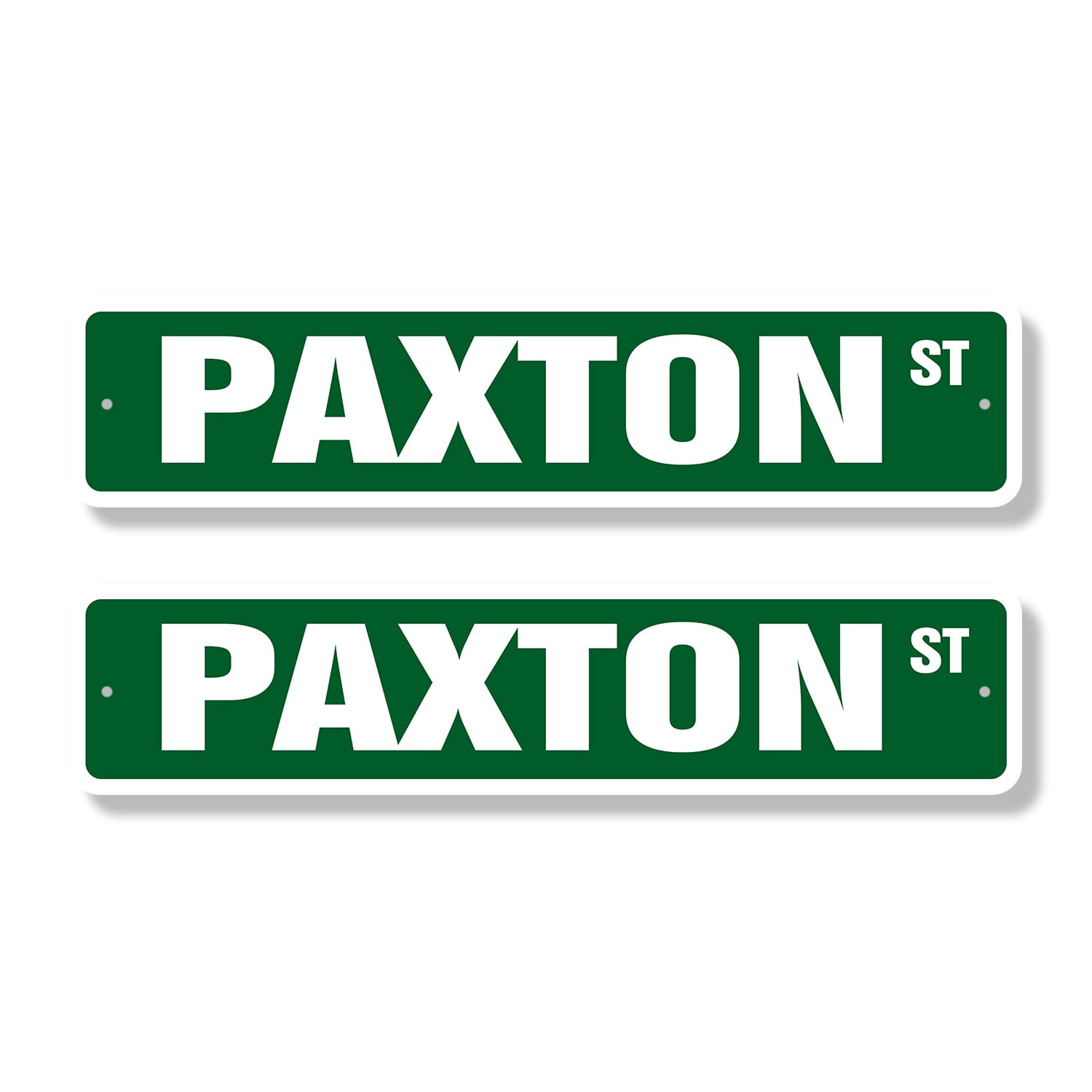 PAXTON Classic Street Sign (2 Pack) Childrens Name Room Sign Road Sign ...