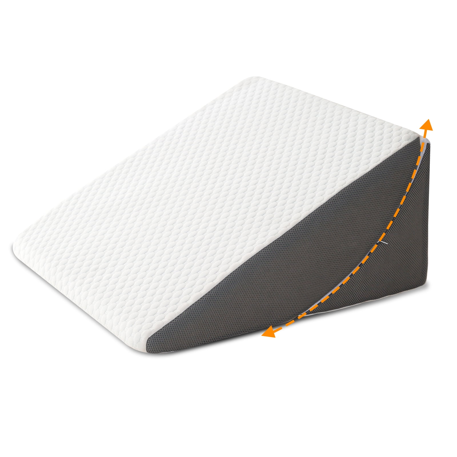 PAYDA 12 Inch Adjustable Memory Foam Top Wedge Pillow for Sleep and ...
