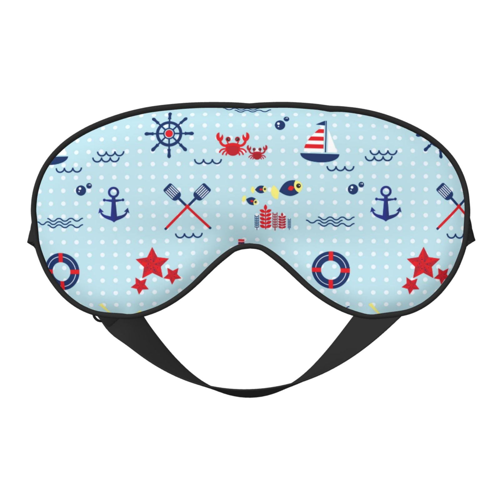 PAYOHTO Adorable Marine Pattern Soft Sleep Mask Comfort Pure Silk Eye ...