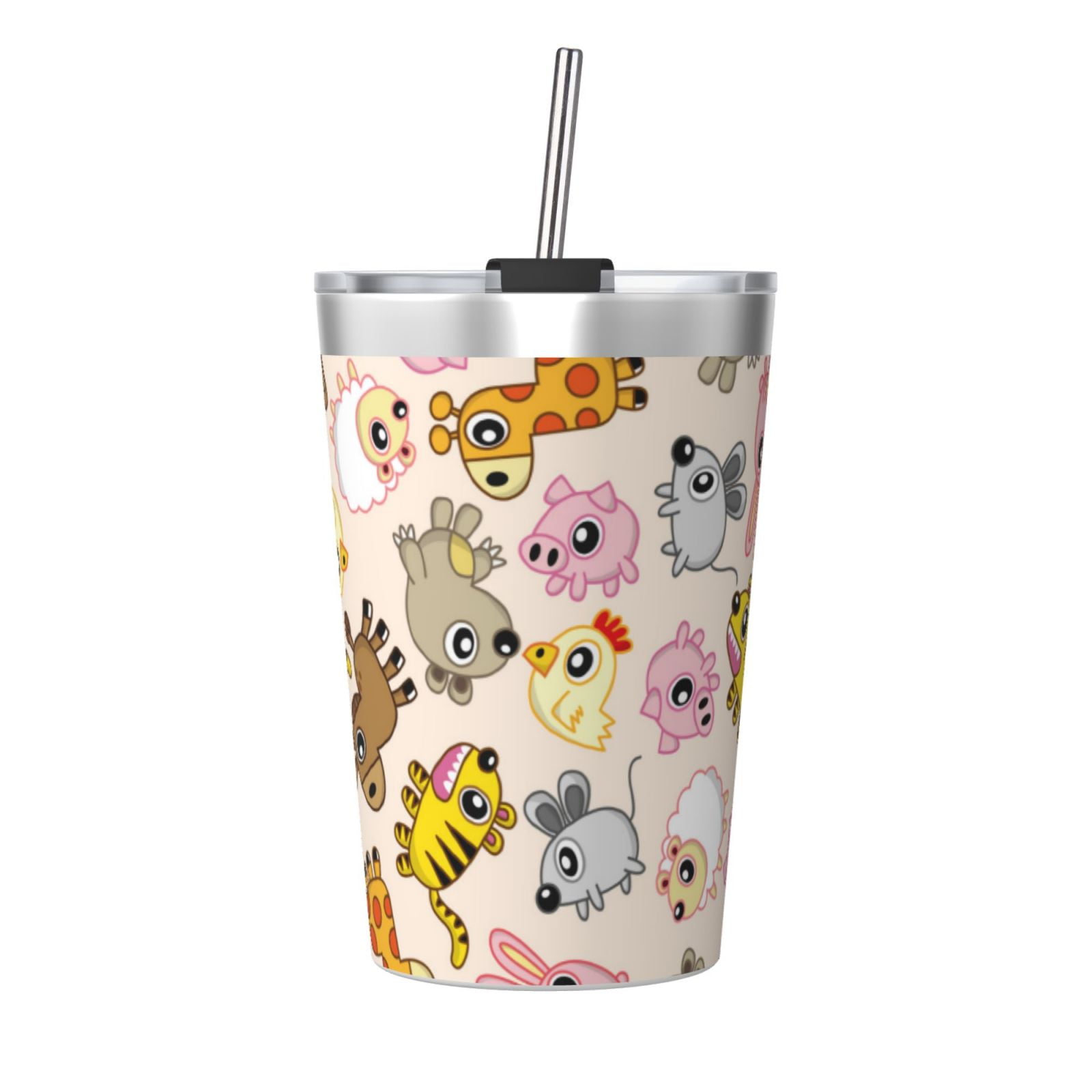 PAYOHTO Animal Child Cute Insulated Stainless Steel Tumbler 12 oz ...