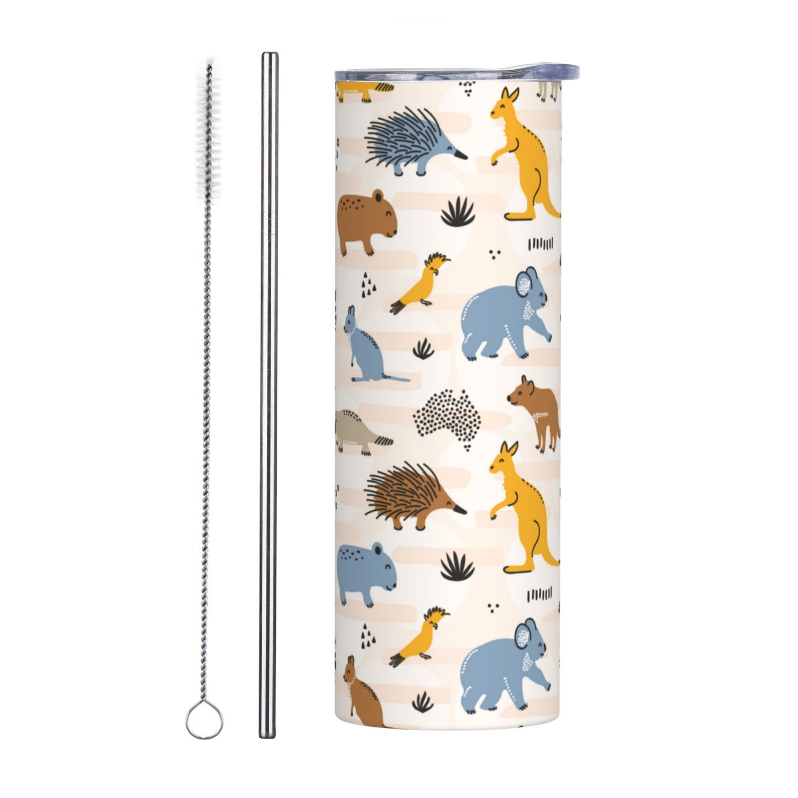 PAYOHTO Australia Wild Animals Kangaroo Koala 20 Oz Stainless Steel Mug ...