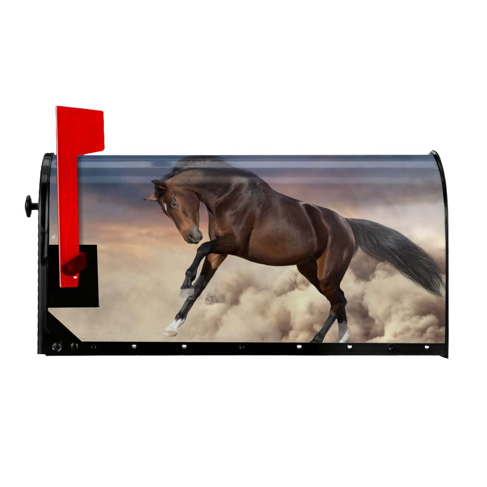 PAYOHTO Bay Stallion Horse Mailbox Covers Magnetic Standard Size 18 x ...