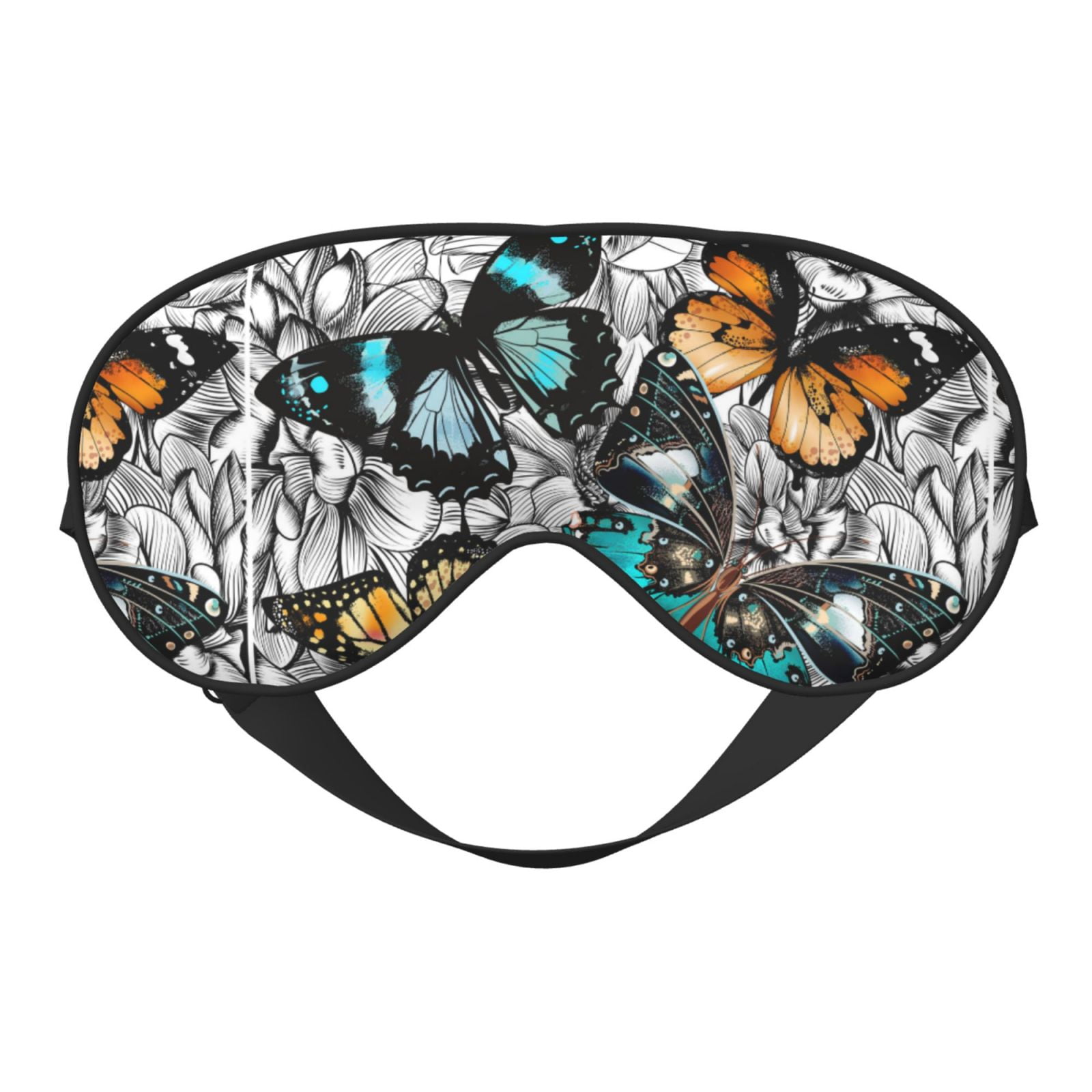 PAYOHTO Beautiful Butterflies Flowers Vintage Soft Sleep Mask Comfort ...