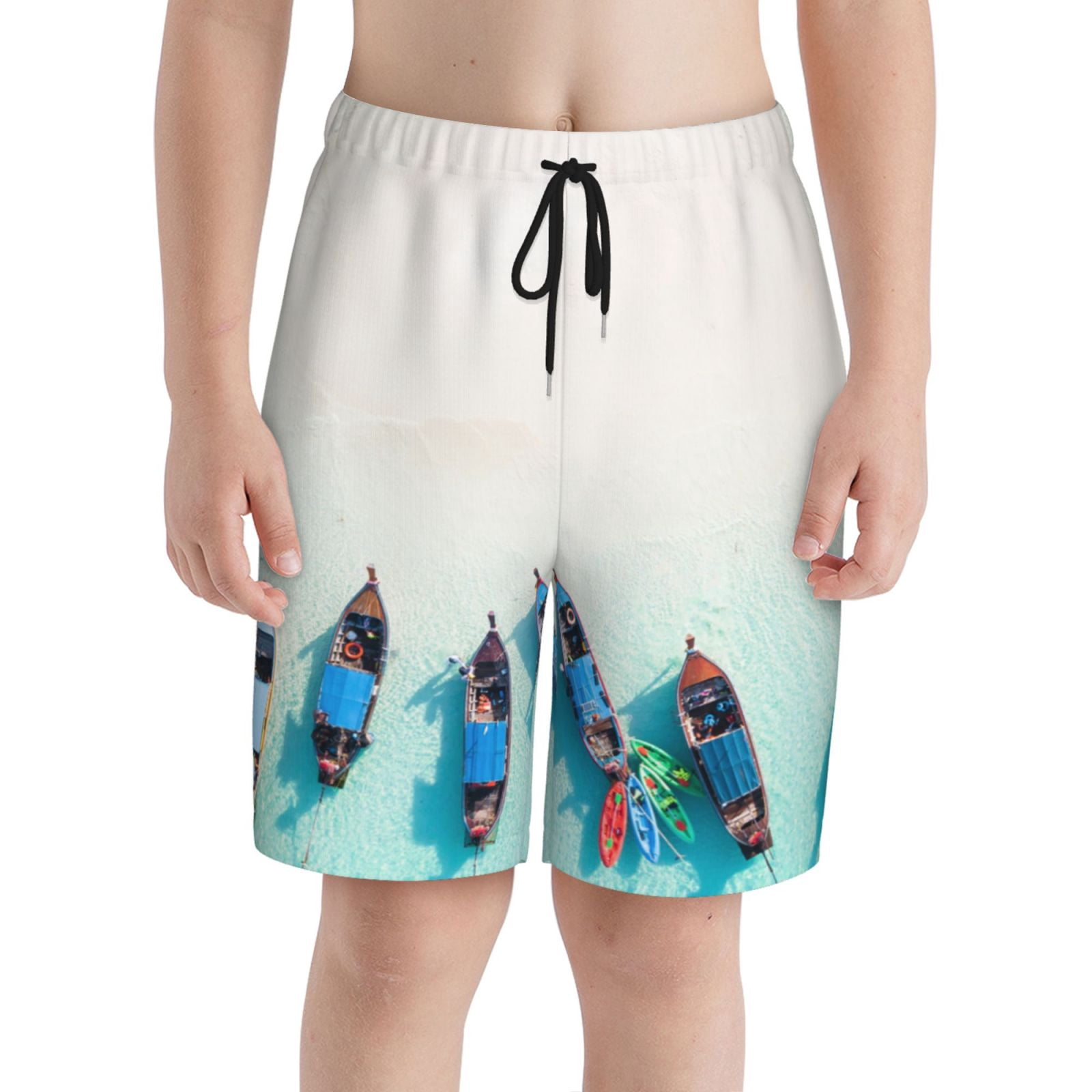 PAYOHTO Boy Swim Trunks Large Size 14-16 Teens Boy Beach Board Shorts ...