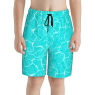 Quad Seven Boys' Swim Trunks - Quick Dry Board Shorts Bathing Suit ...