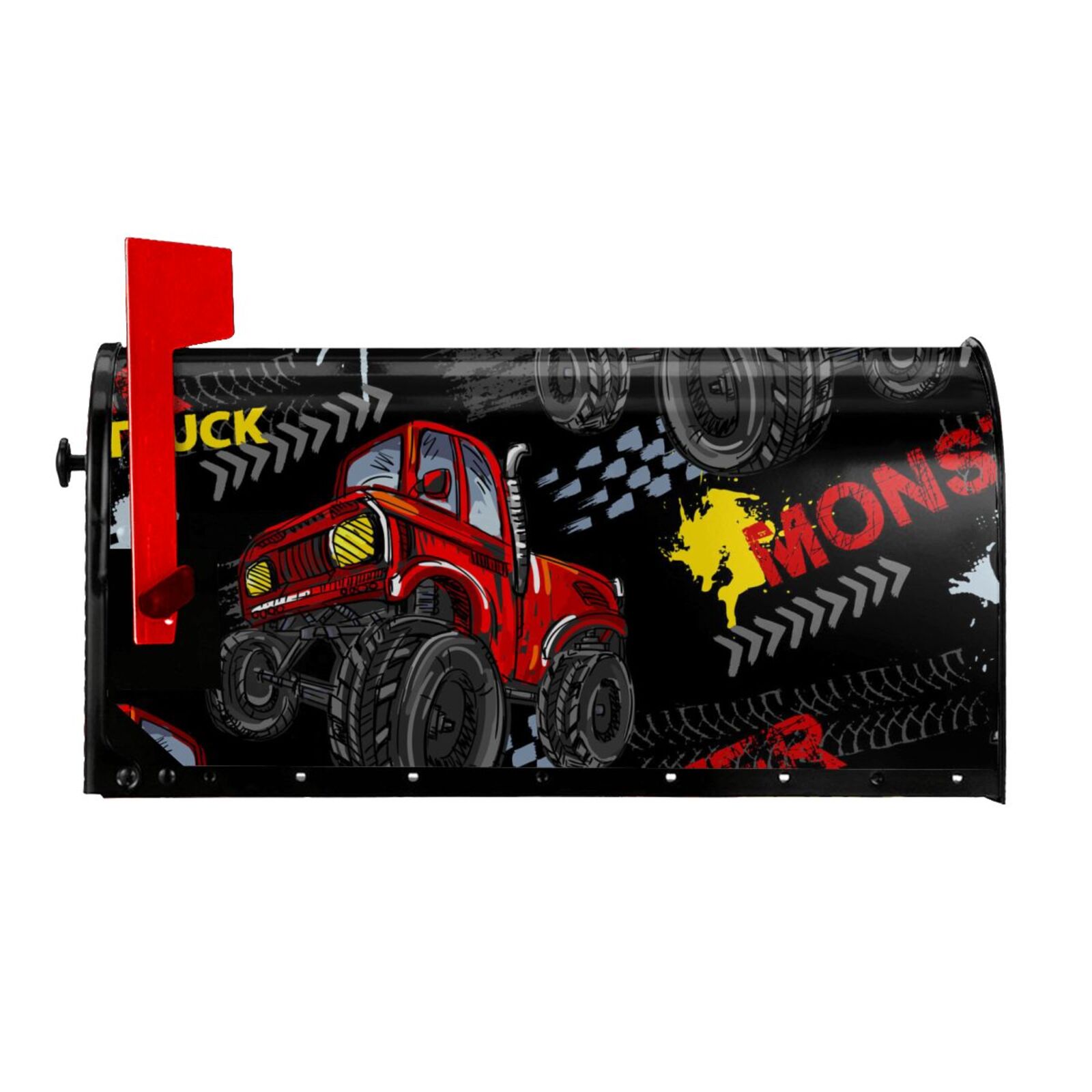 PAYOHTO Boy Truck Red Car Mailbox Covers Magnetic Standard Size 18 x 21 ...