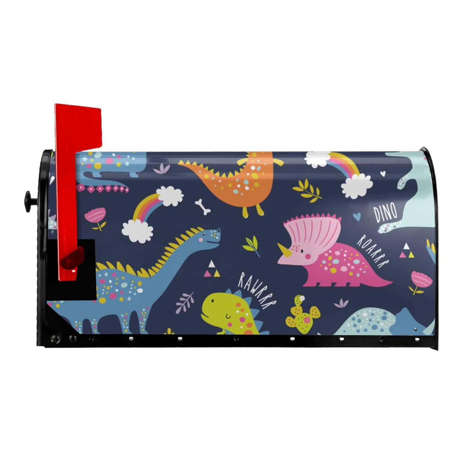 PAYOHTO Colorful Cute Kawaii Kids Dinosaurs Mailbox Covers Magnetic ...