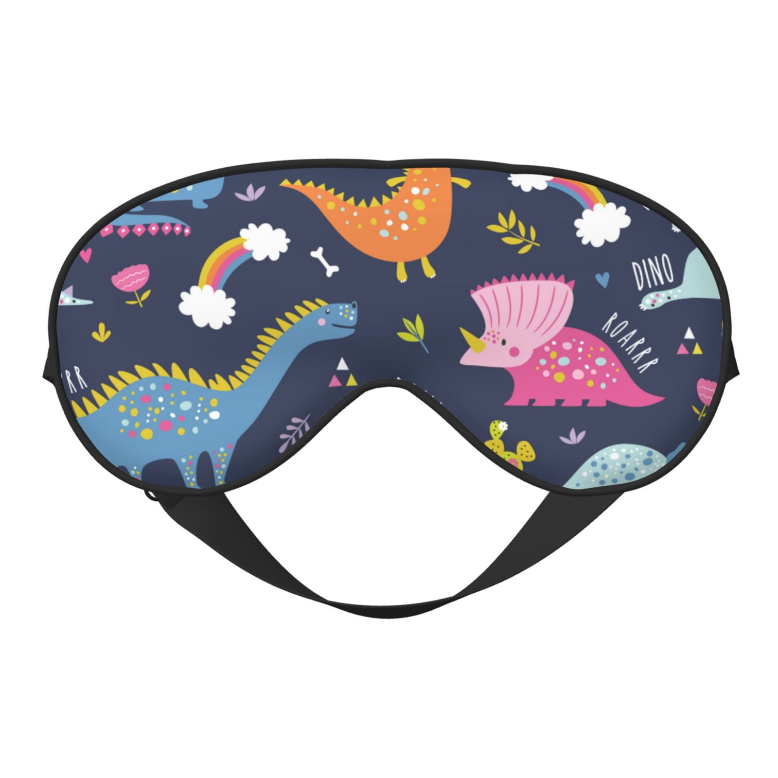 PAYOHTO Colorful Cute Kawaii Kids Dinosaurs Soft Sleep Mask Comfort ...