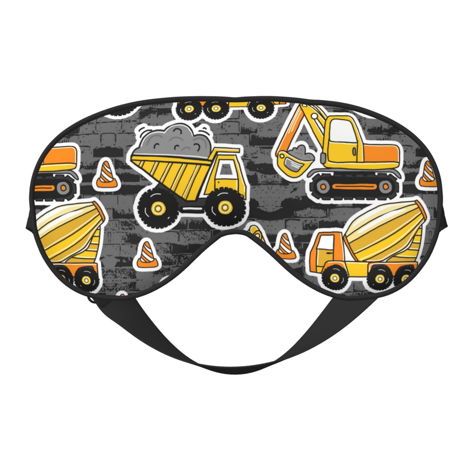 PAYOHTO Construction Machines Cars Soft Sleep Mask Comfort Pure Silk ...