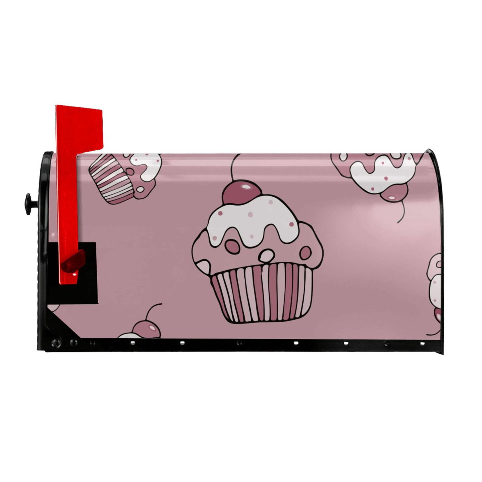 PAYOHTO Cupcake Pastel Pink Girly Mailbox Covers Magnetic Standard Size ...