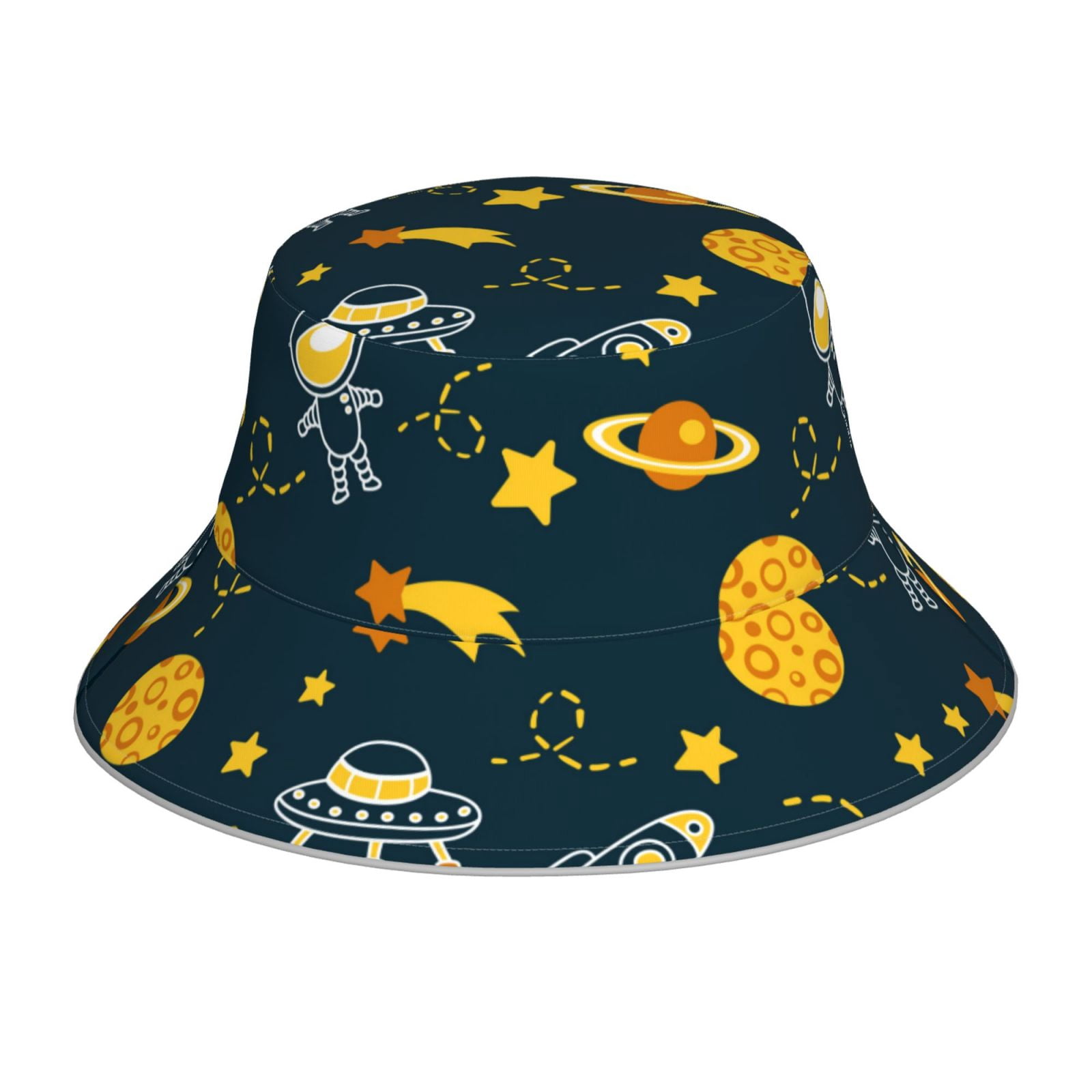 PAYOHTO Cute Kids Space Astronauts Bucket Hats for Women Men, Beach ...