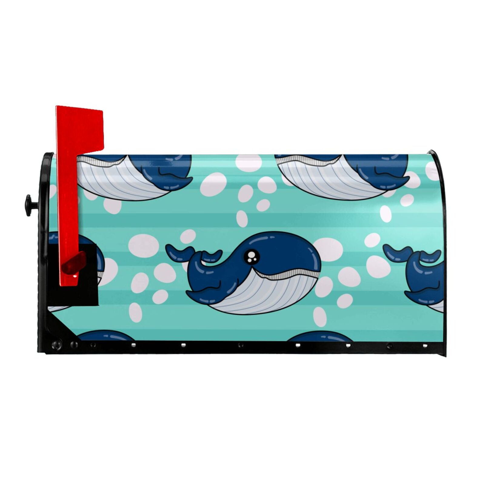 PAYOHTO Cute Kids Whale Pattern Girls Boys Mailbox Covers Magnetic ...