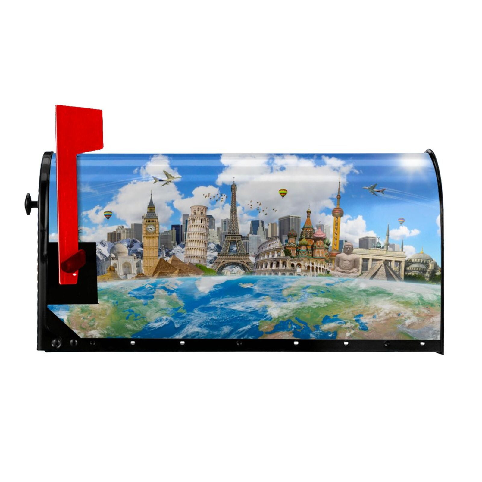 PAYOHTO Famous Landmarks of the World Mailbox Covers Magnetic Large ...
