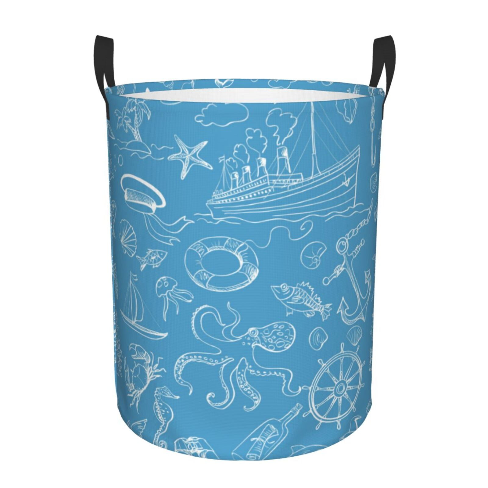PAYOHTO Foldable Laundry Room Hamper Bucket Waterproof Bathroom Basket ...