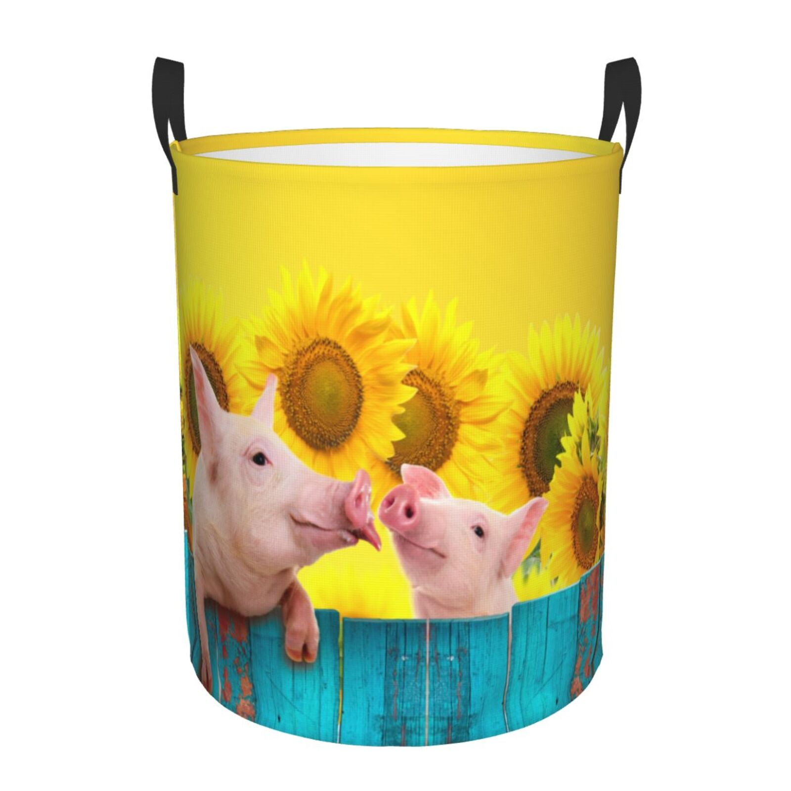 PAYOHTO Foldable Laundry Room Hamper Bucket Waterproof Bathroom Basket ...