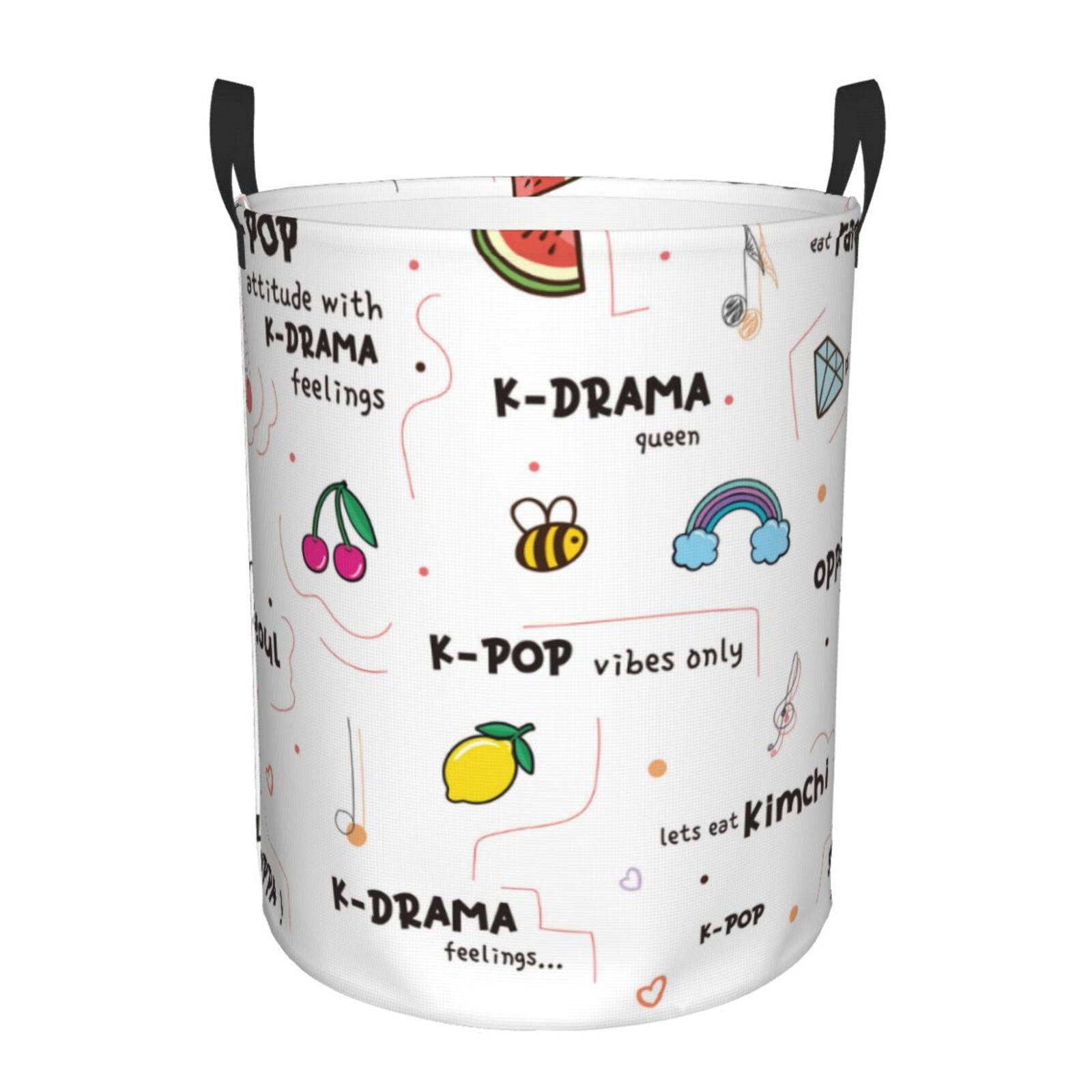 PAYOHTO Foldable Laundry Room Hamper Bucket Waterproof Bathroom Basket ...