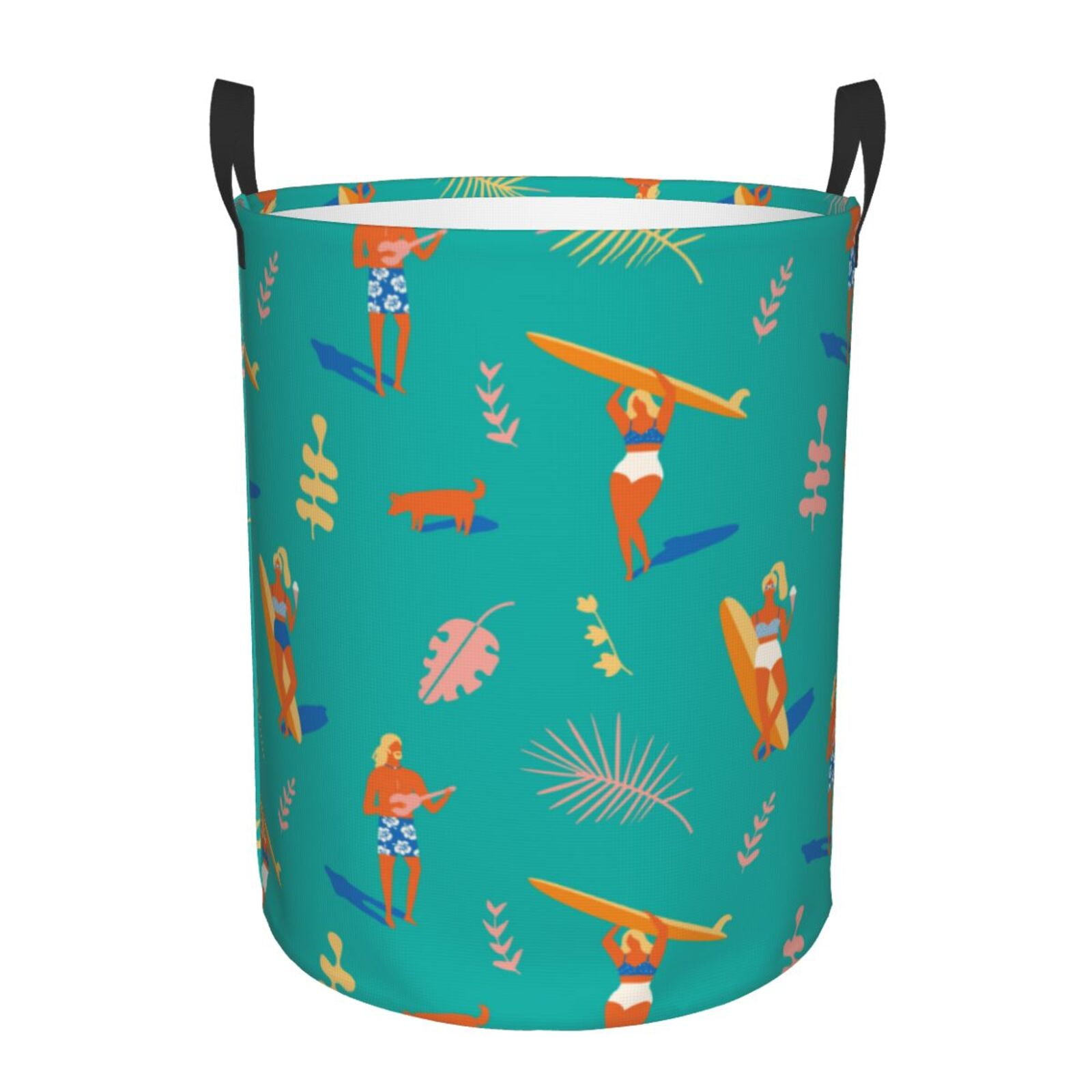 PAYOHTO Foldable Laundry Room Hamper Bucket Waterproof Bathroom Basket ...