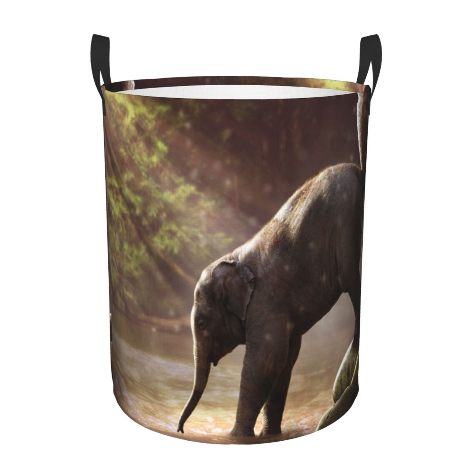 PAYOHTO Foldable Laundry Room Hamper Bucket Waterproof Bathroom Basket ...