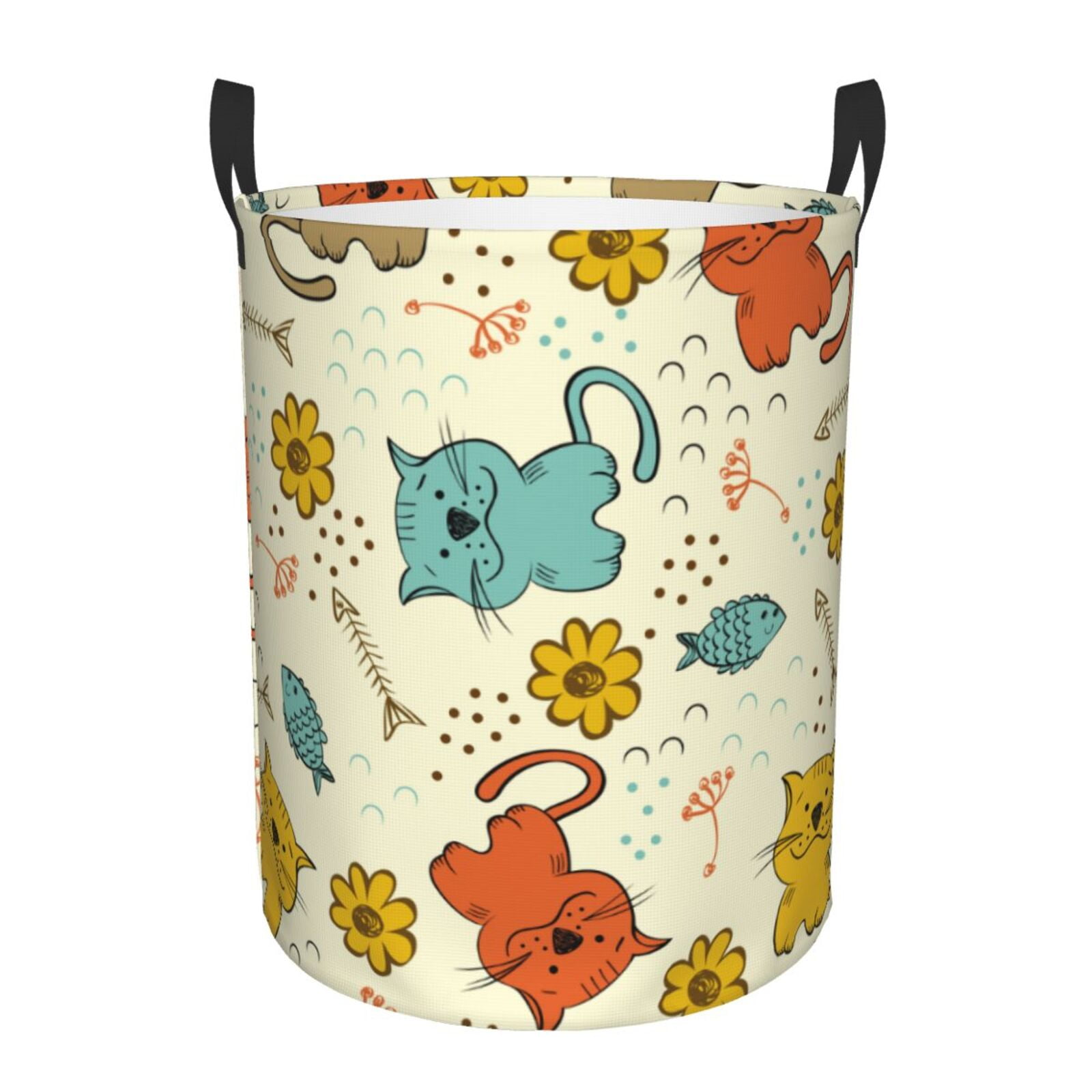 PAYOHTO Foldable Laundry Room Hamper Bucket Waterproof Bathroom Basket ...