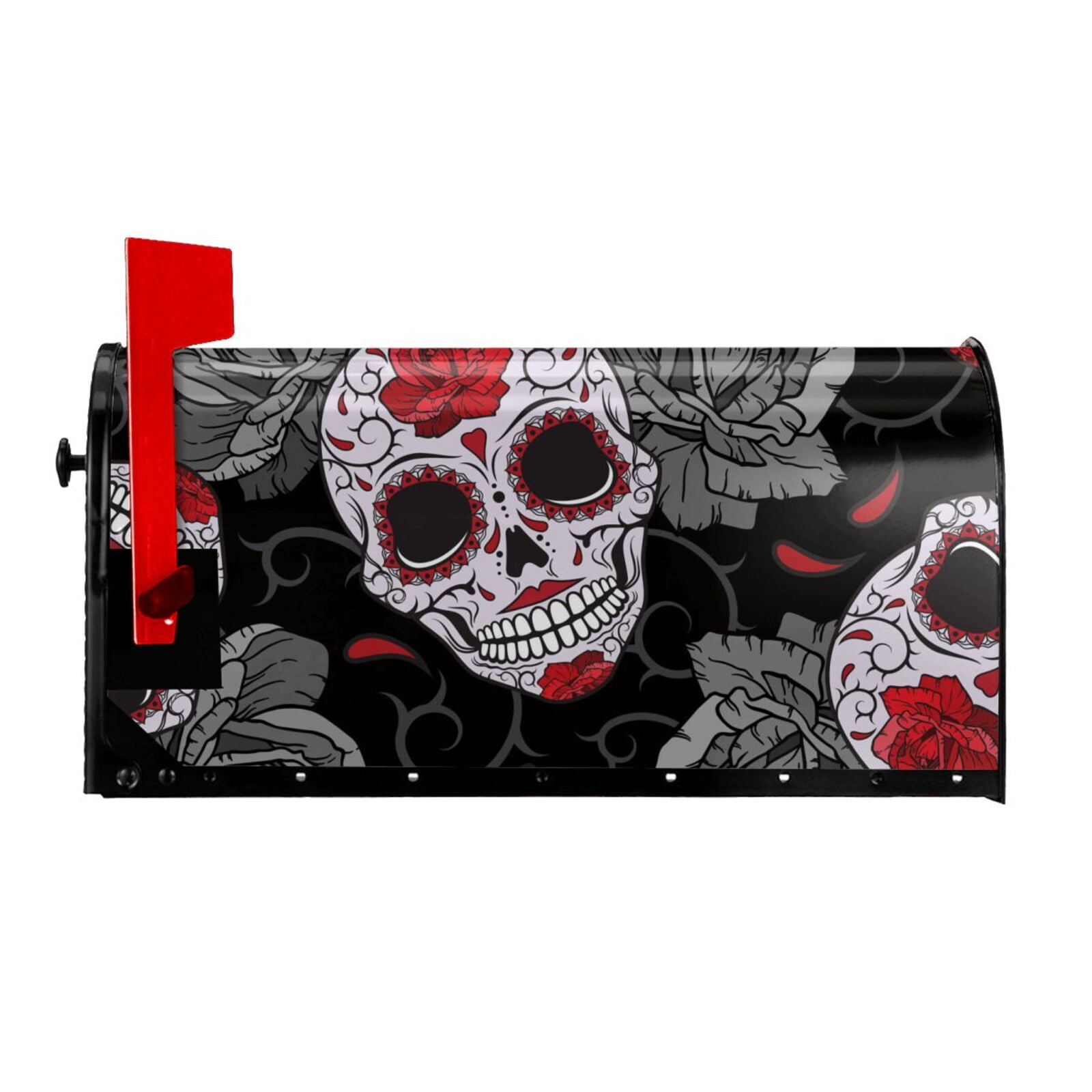 PAYOHTO Gothic Skulls Roses Thorns Devilish Mailbox Covers Magnetic ...
