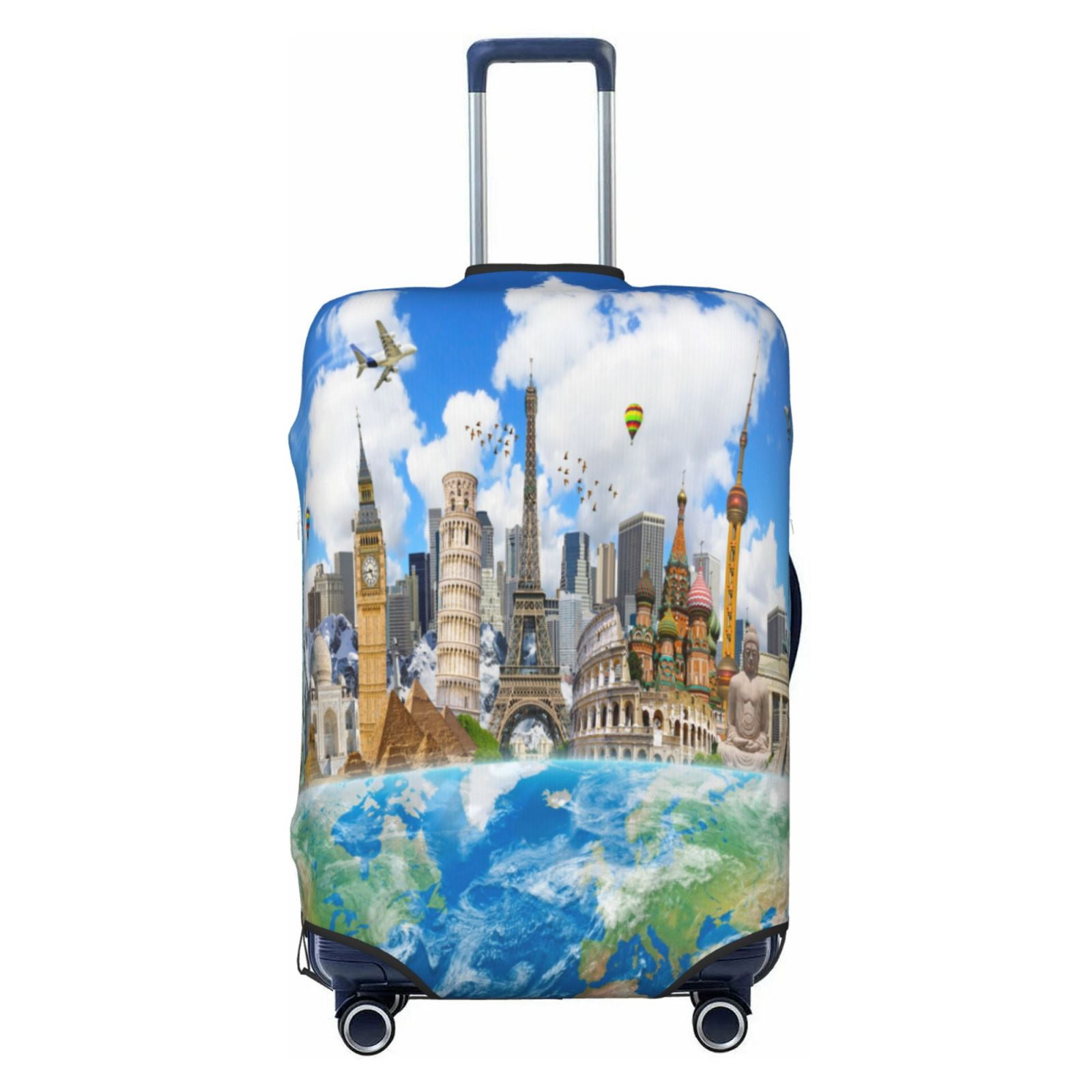 PAYOHTO Highly Elastic Spandex Suitcase Cover Luggage Cover Large Fits ...