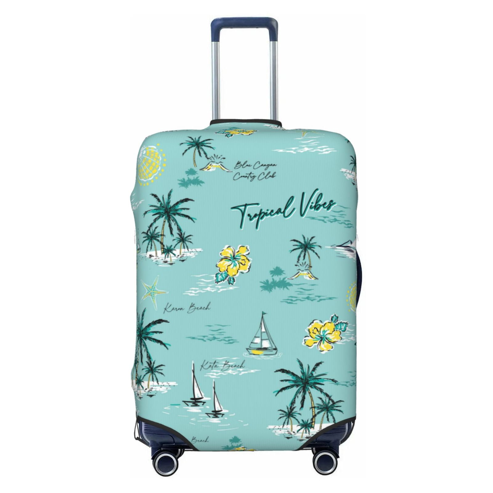 PAYOHTO Highly Elastic Spandex Suitcase Cover Luggage Cover Large Fits ...