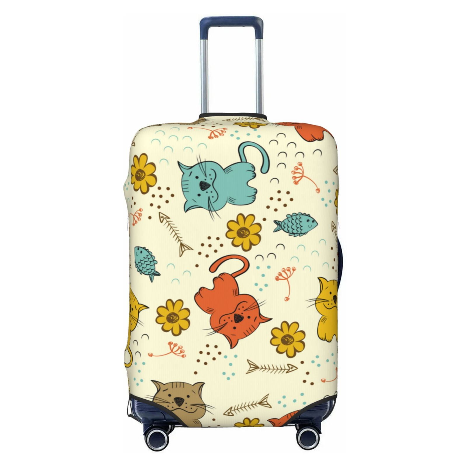 PAYOHTO Highly Elastic Spandex Suitcase Cover Luggage Cover Medium Fits ...