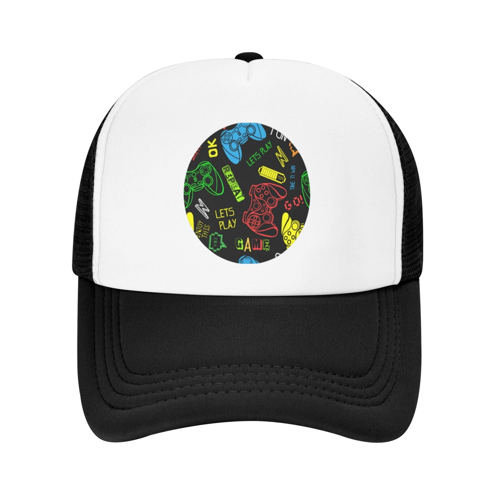 PAYOHTO Kids Abstract Pattern Pixel Game Style Baseball Hat Back ...