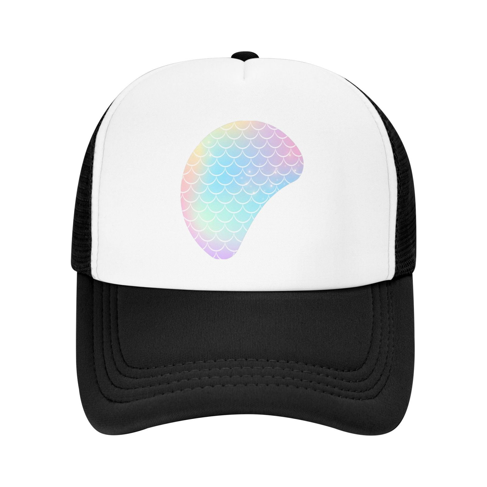 PAYOHTO Kids Beautiful Mermaid Scales Baseball Hat Back Adjustable Mesh ...