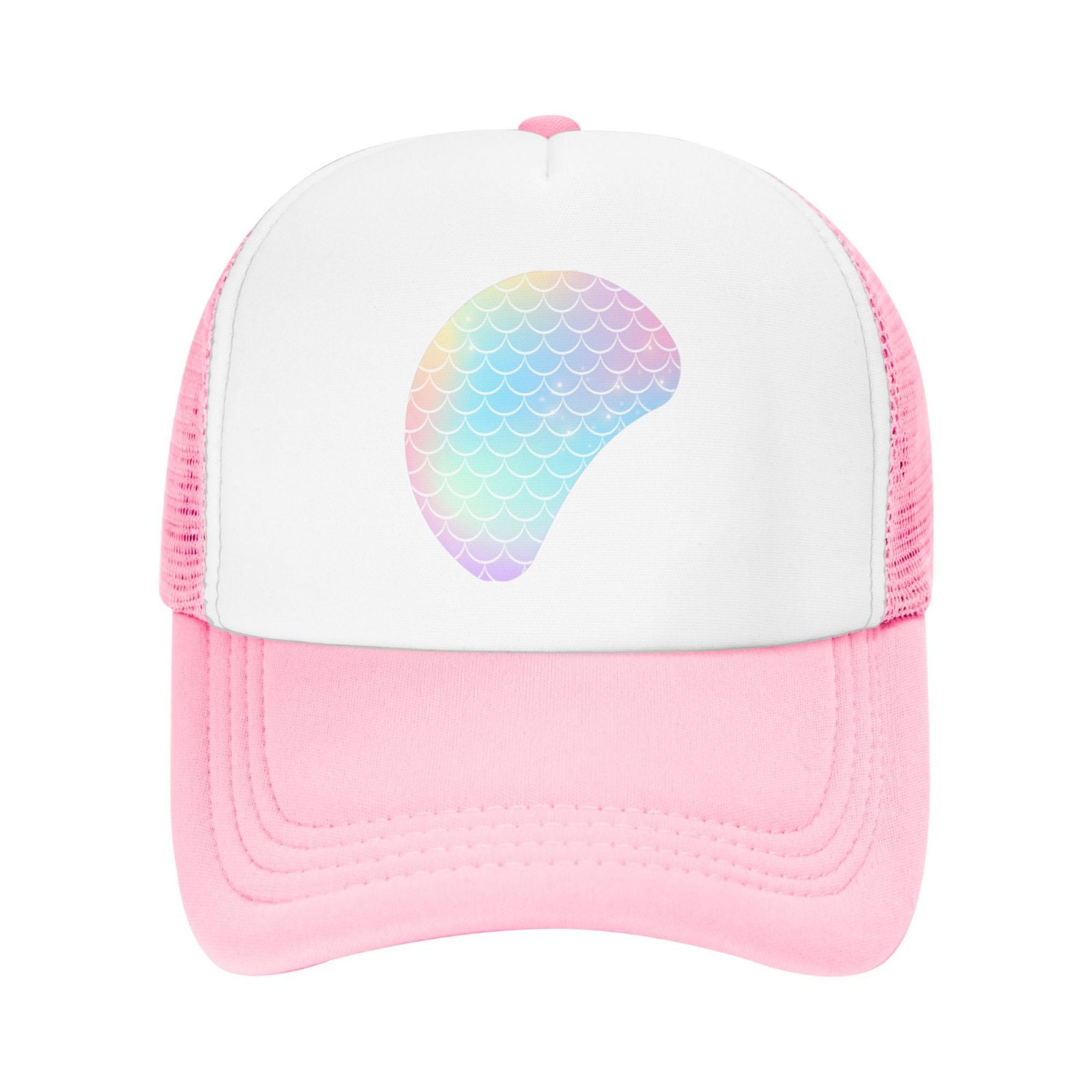 PAYOHTO Kids Beautiful Mermaid Scales Baseball Hat Back Adjustable Mesh ...